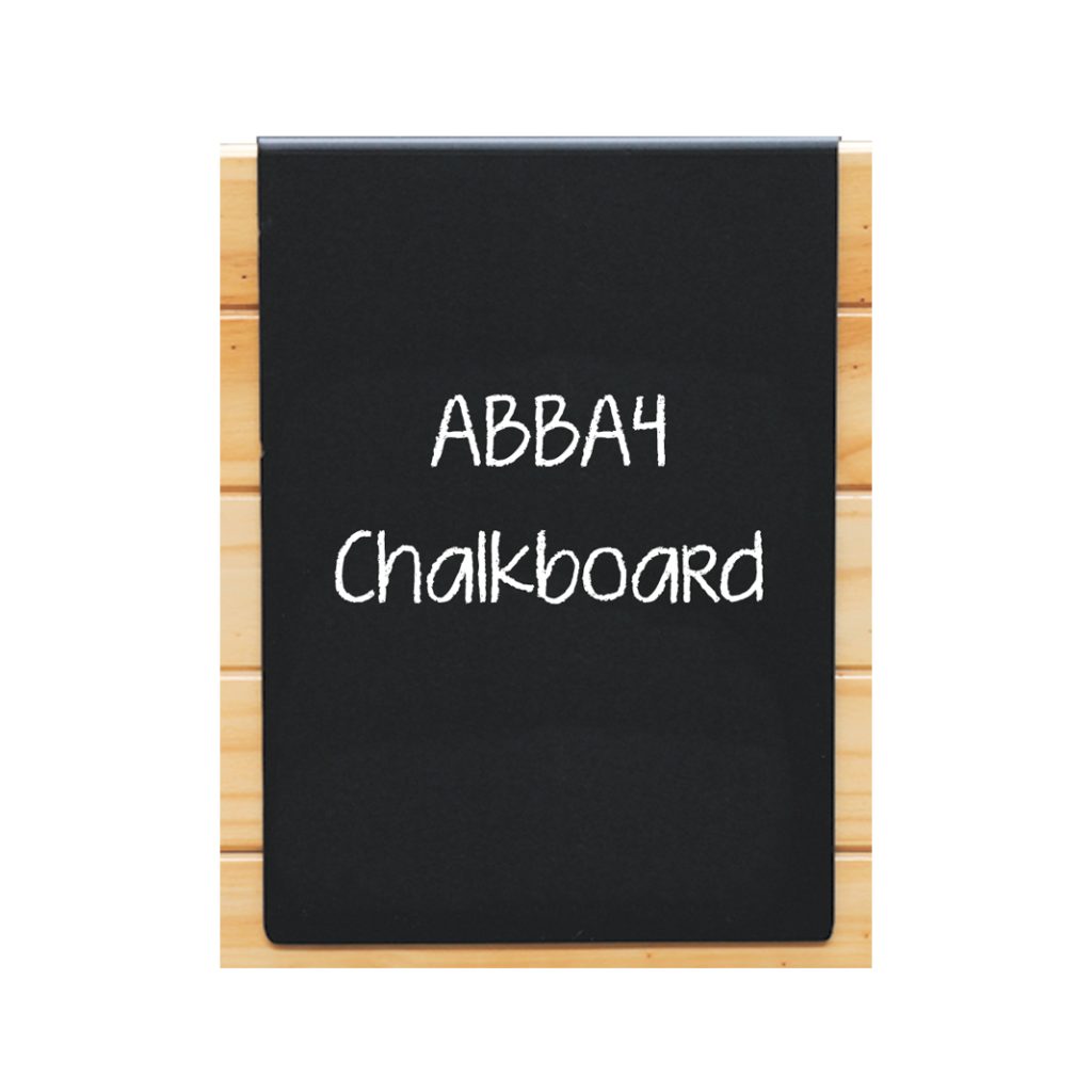 Vertical A4 Chalkboard in Black - Shop Display Solutions