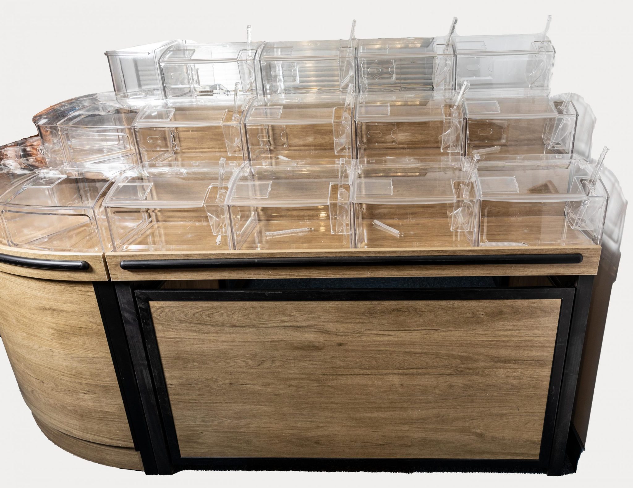 Straight Stepped Bulk Tub Cabinet - Shop Display Solutions