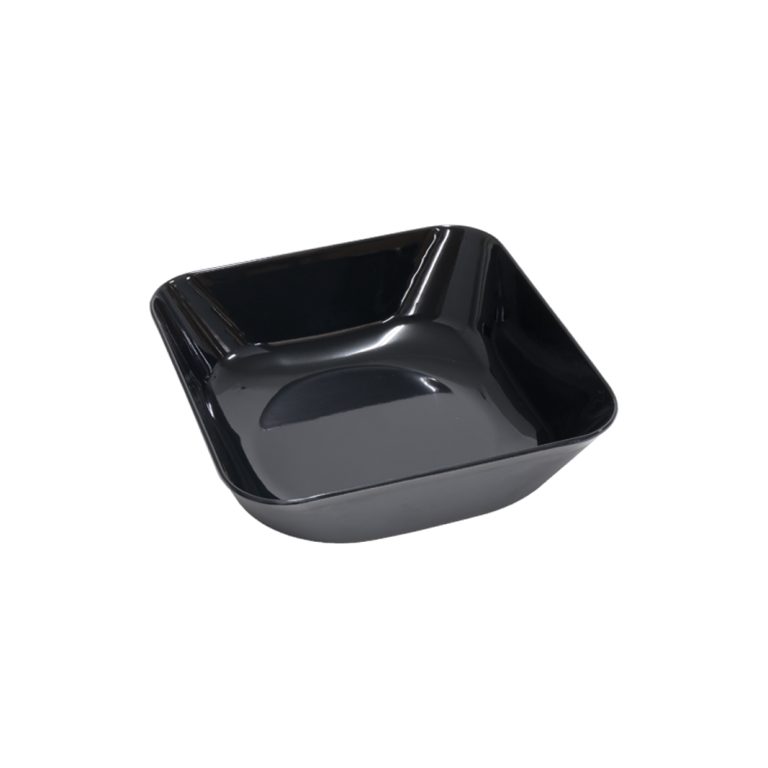 Square Melamine Deli Bowl - Black - Shop Display Solutions