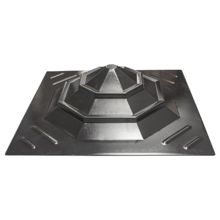 Stepped Pyramid Ramp Black or Woodgrain - Shop Display Solutions