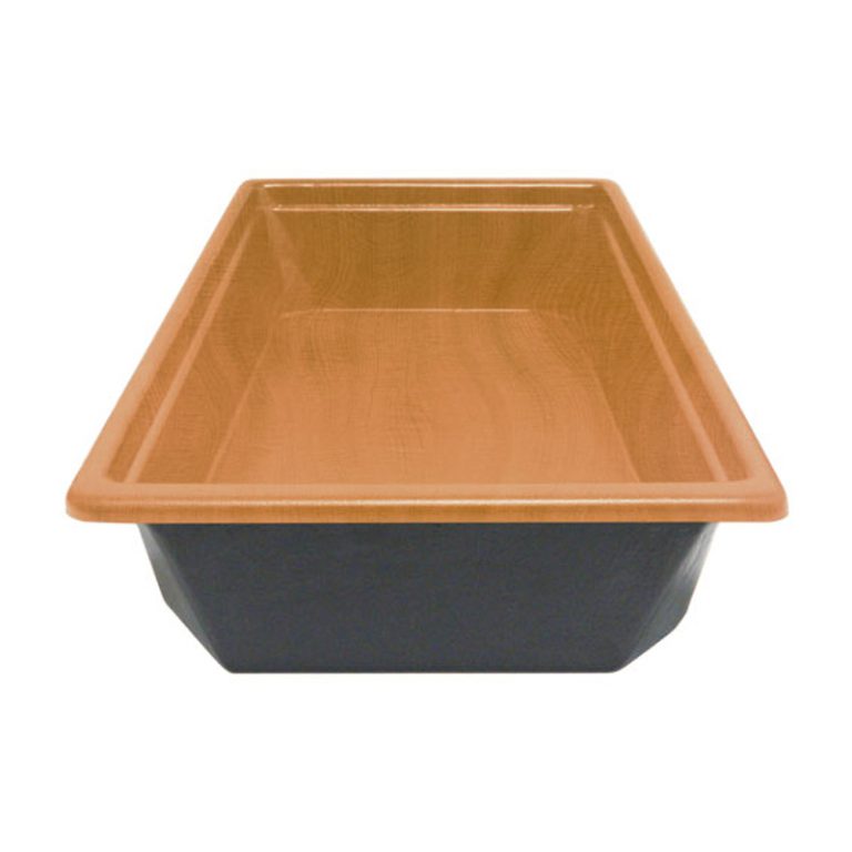 Medium Deep Tub - Woodgrain - Shop Display Solutions