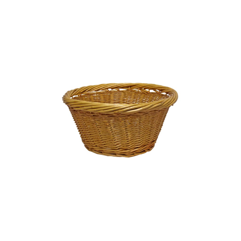 Round Natural Wicker Basket - Shop Display Solutions