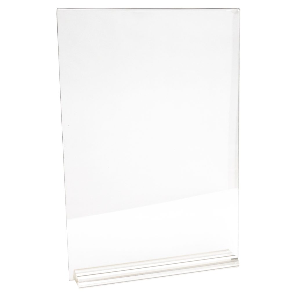 A4 Signage Holder on Acrylic Block (Vertical) - Shop Display Solutions