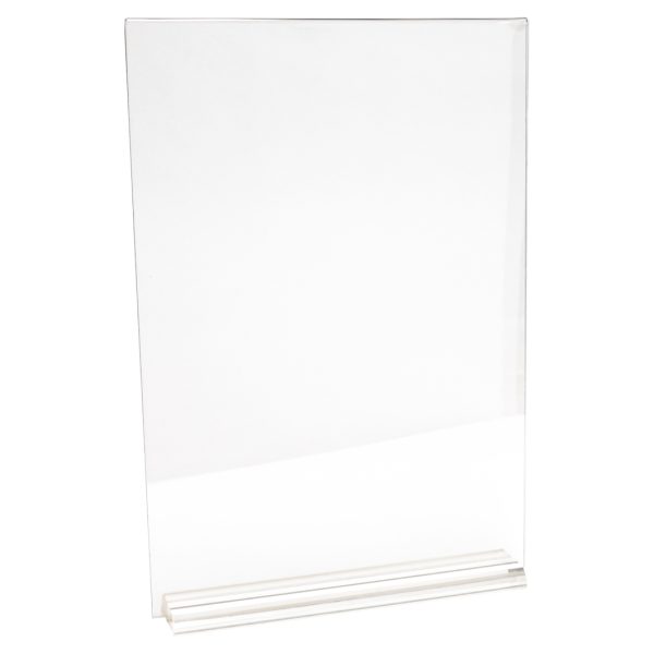 A4 Signage Holder on Acrylic Block (Vertical) - Shop Display Solutions