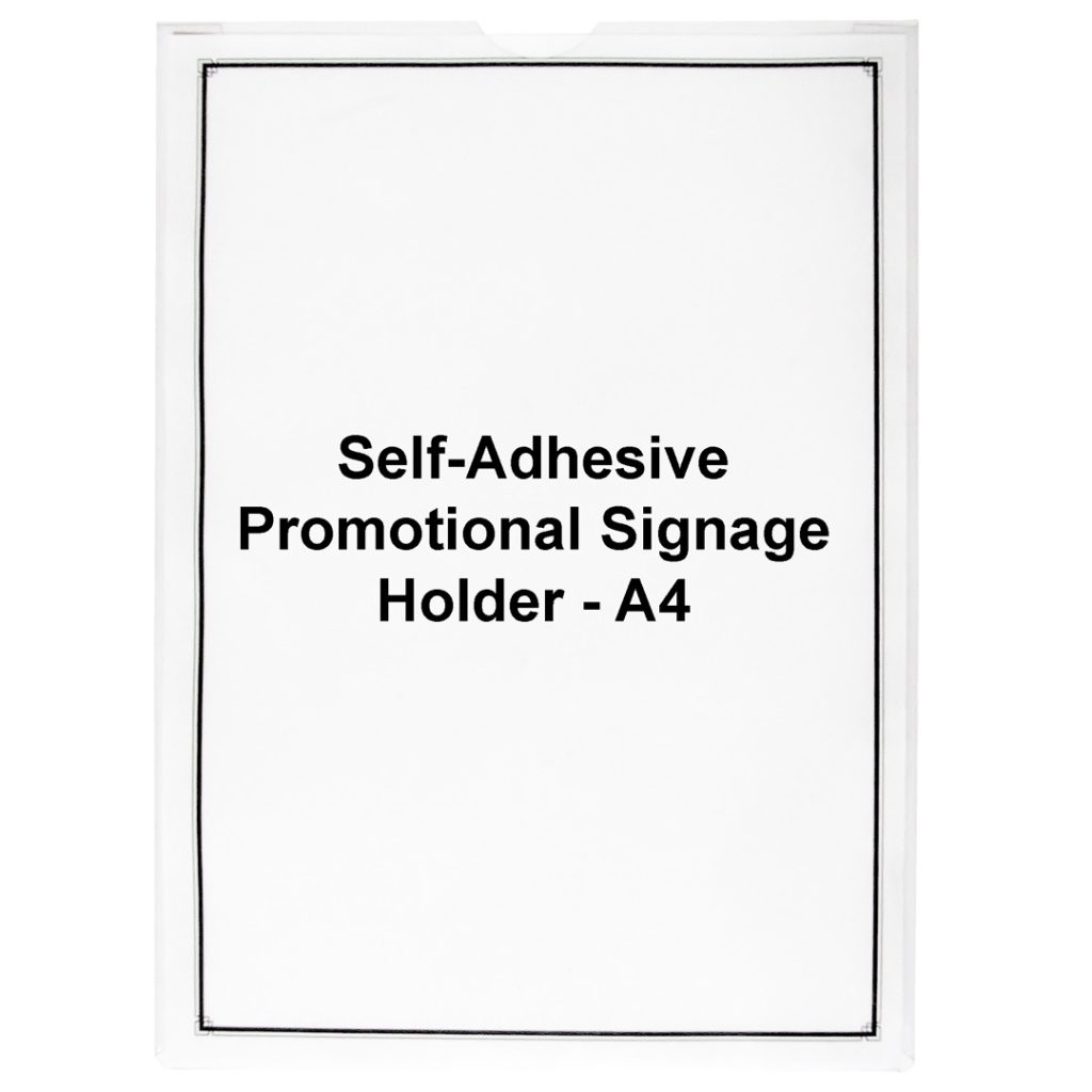 self-adhesive signage holder - Shop Display Solutions